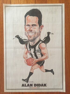 Alan Didak Hero poster Collingwood Magpies - the Sunday Age | eBay ...