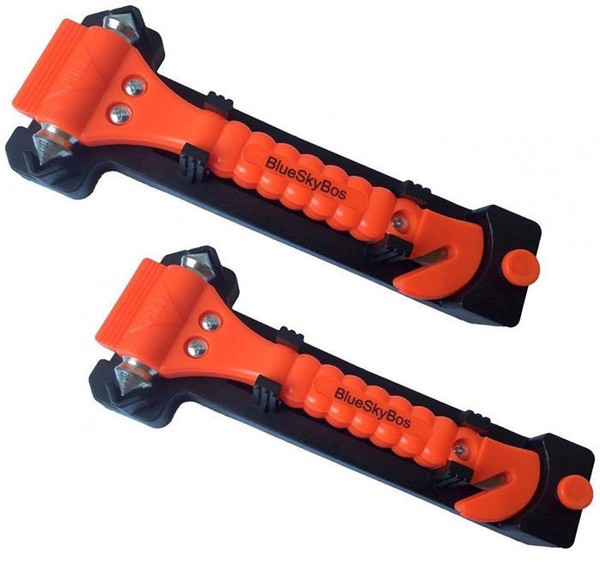 2 Emergency Escape Window Breaking Tool Auto Car Glass Hammer Seat Belt ...