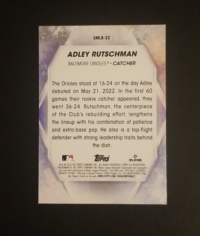 Adley Rutschman 2023 Topps Stars Of The MLB #SMLB-22 Rookie Card | eBay