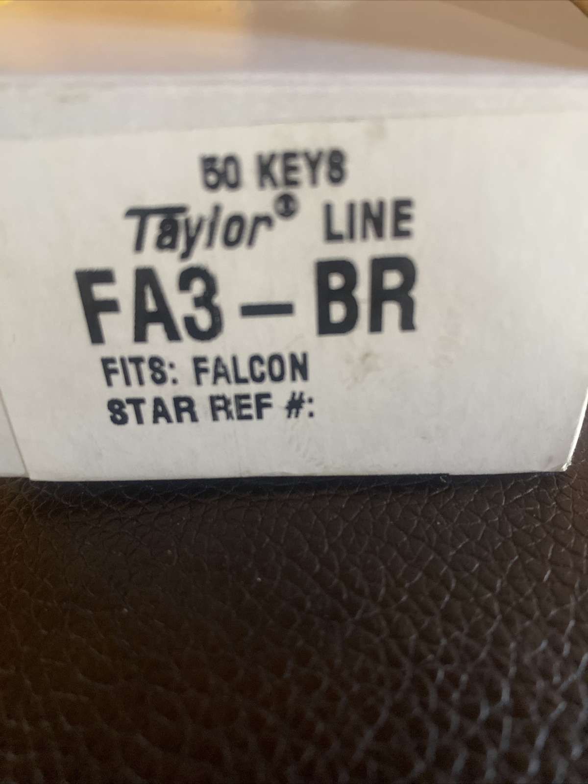 Taylor Line FA3-BR Key Blank for Falcon Lockset - Pack of 12 Ilco for ...