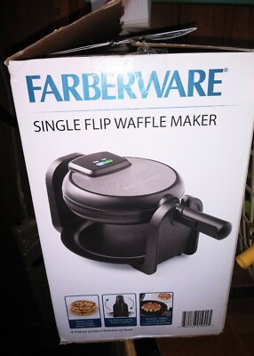 Waffle Maker Farberware Single-Flip Model FW45394 Manual And Box | eBay