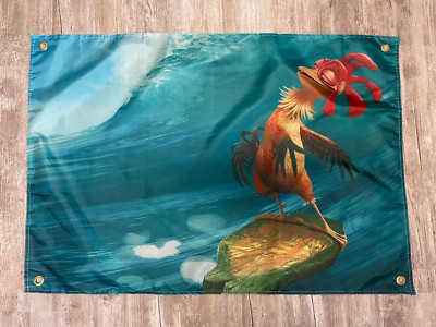 Surfing Rooster Cloth Fabric Poster 2' x 3' (4 grommets) New Sealed US ...