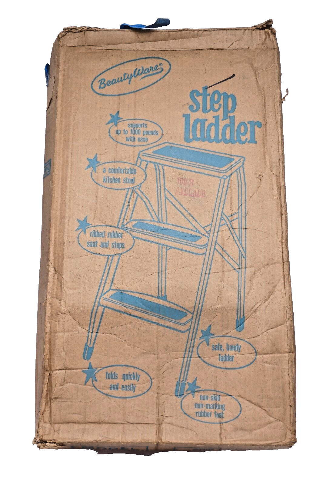 Vintage 1970s Lincoln Metal BeautyWare Step Ladder #100-B Brown 23 ...