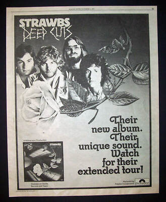 Strawbs Deep Cuts 1976 Poster Type Ad, Promo Advert | eBay