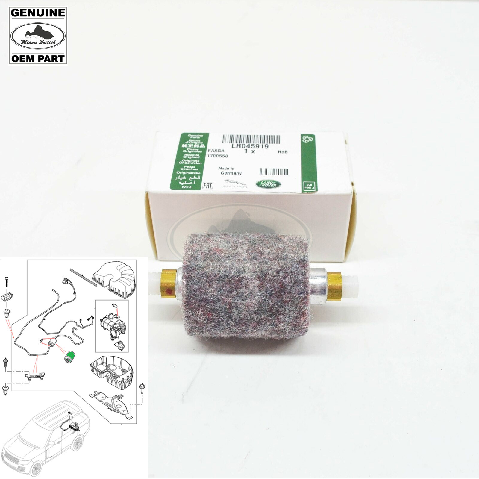 LAND ROVER SILENCER RANGE SPORT RANGE DISCOVERY 5 LR045919 OEM | eBay