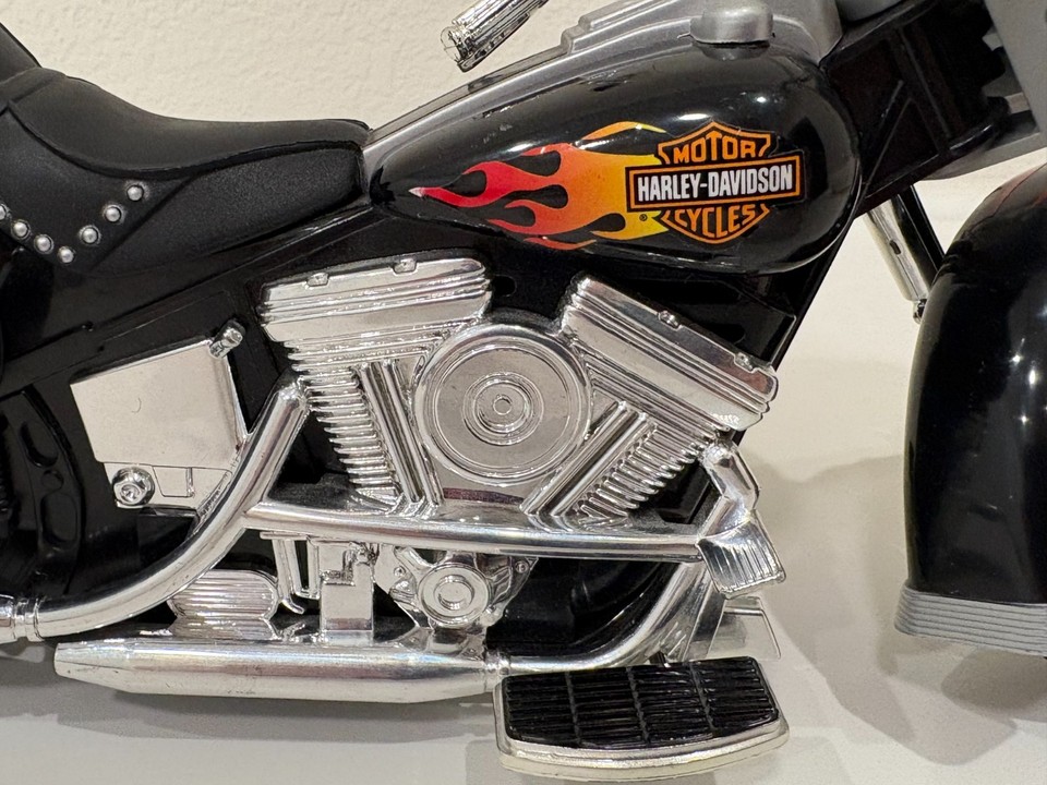 Buddy L - 1996 Harley Davidson Classic Cruiser Black Toy Model w/Lights ...