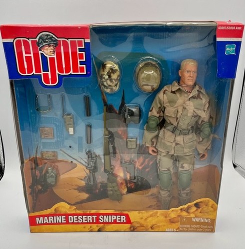 G.I. Joe Marine Desert Sniper 12" Action Figure Hasbro 2001 NIB | eBay