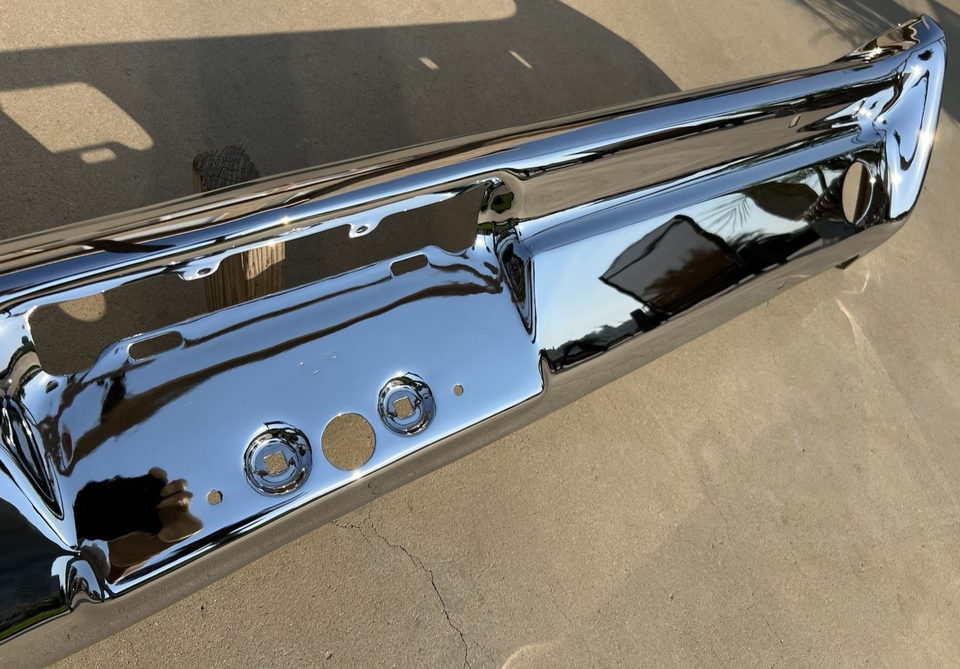 X PONTIAC REAR BACK IMPACT BUMPER GTO TEMPEST CHROME PLATED 1964 64 OEM ...