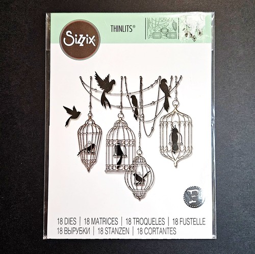 BIRDCAGES Sizzix Thinlits Cutting Dies 665036 Beads Ribbons Birds House bb242 | eBay