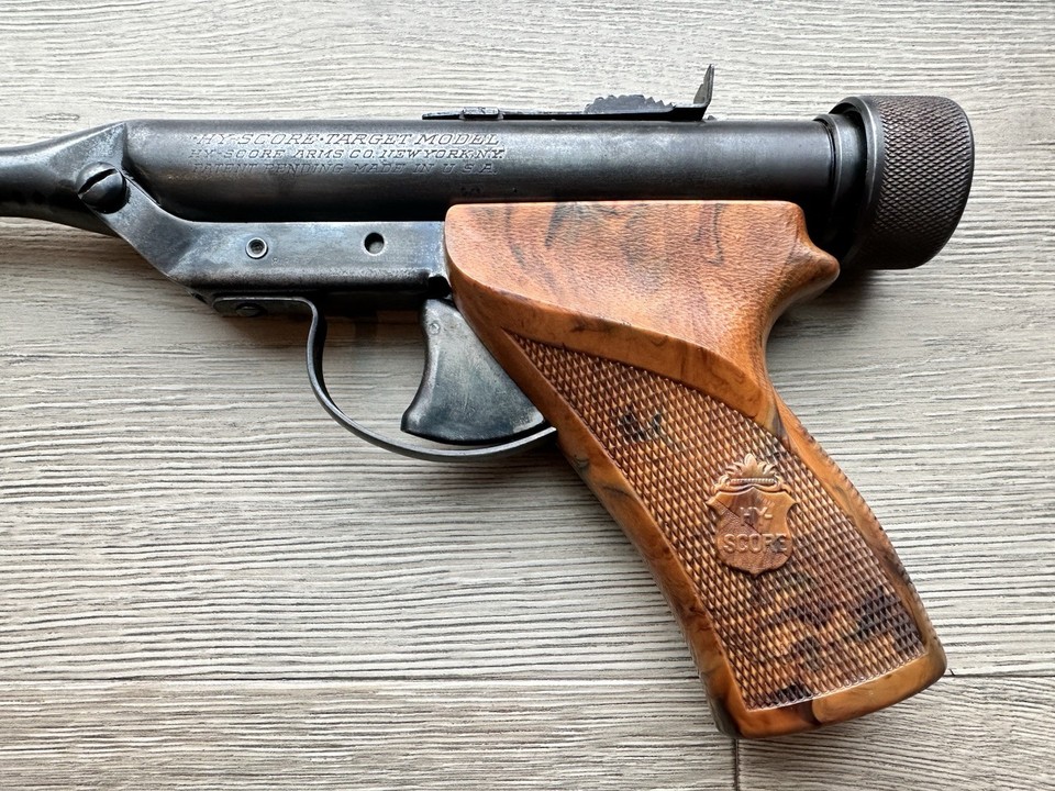 Hy-Score Target Model .177 Cal. Air Pistol w/ Can Of Pellets - Tested ...