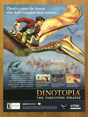 Dinotopia GBA 2002 Vintage Video Game Print Ad/Poster Official Promo ...