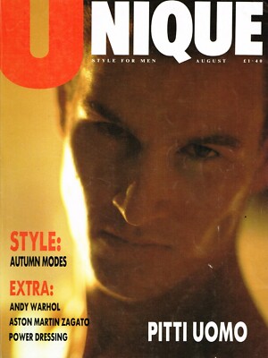 UNIQUE 08/1986 Style for Men ANDY WARHOL Helena Bonham Carter RODNEY ...