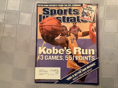 KOBE BRYANT Sports Illustrated Magazine March 3 2003 Kobe’s Run 13 ...