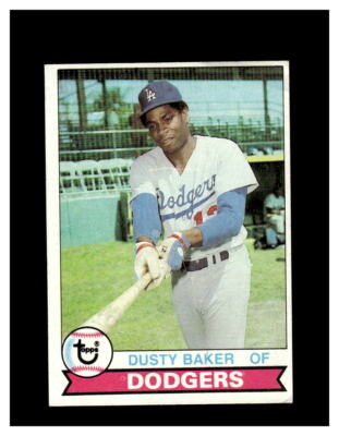 Los Angeles Dodgers Dusty Baker Topps Baseball Near Mint or Better | eBay