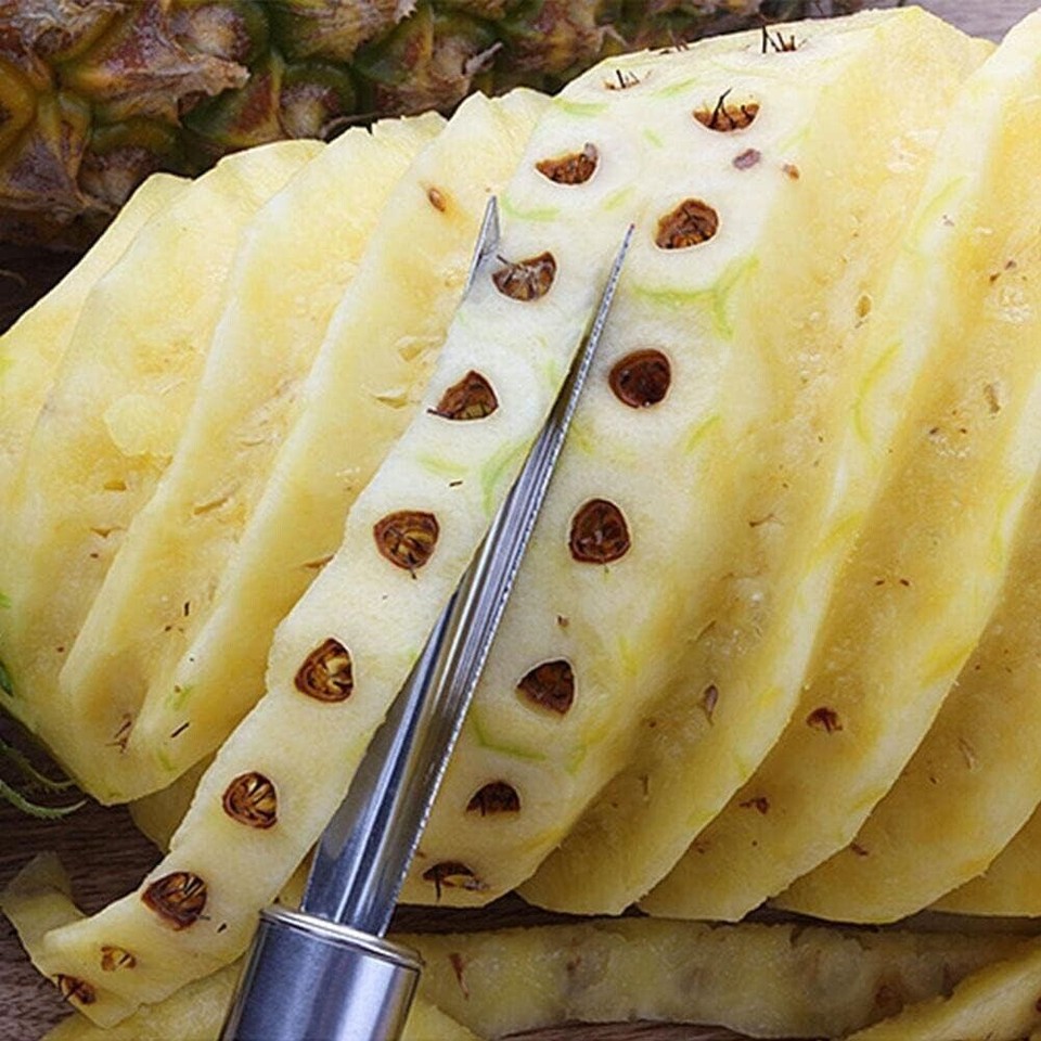 2pc Stainless Steel Pineapple Eye Peeler Remover Fruit Salad Cutter ...