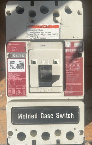 CUTLER HAMMER KD-K MOLDED CASE SWITCH 400 AMP 600 VAC 3 POLE KD3400KW ...