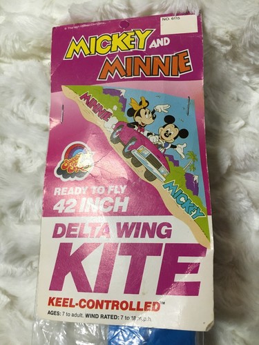 Spectra Star Kite Delta Wing VINTAGE 1988 Disney Mickey Minnie Mouse ...