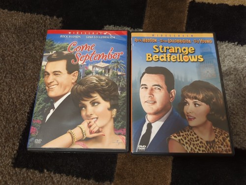 Lot Of 2 DVDs STRANGE BEDFELLOWS & Come September Rock Hudson Gina ...