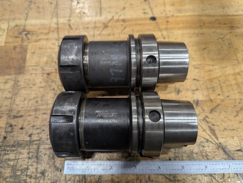 2 HOLDERS- PARLEC H63-40ER4 COLLET CHUCK HSK63A ER40X100 E CNC | eBay