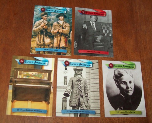Five 2021 Historic Autographs Famous Americans Cards E | eBay