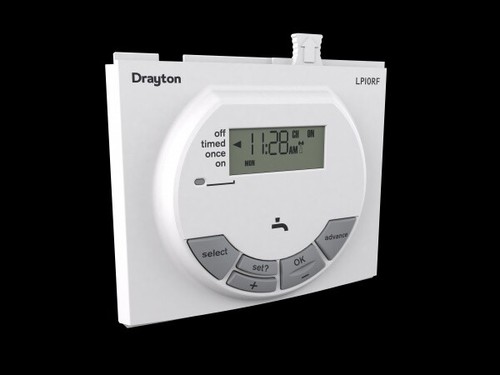 Drayton LP10RF Single Channel Programmer Only 22589DR Replaces DT10RF ...