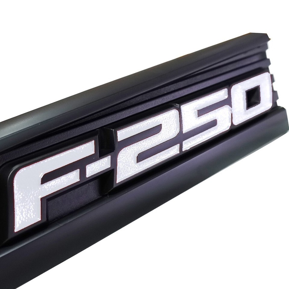 For 2011-2016 F250 Superduty Emblems Side Fender Badge Black White | eBay