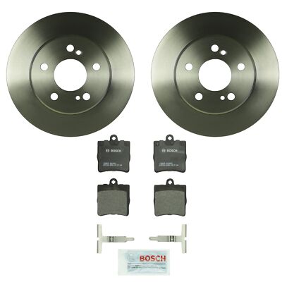 Bosch Rear Solid 278mm Rotors & Semi-met Disc Brake Pads Kit For R170 ...