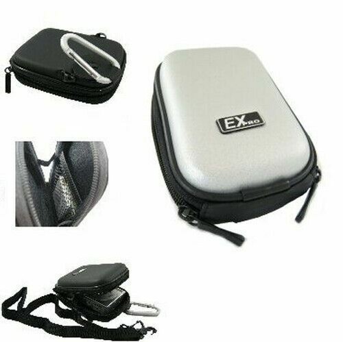 Silver Hard Clam Shock Proof Camera Case Digital Camera | eBay UK