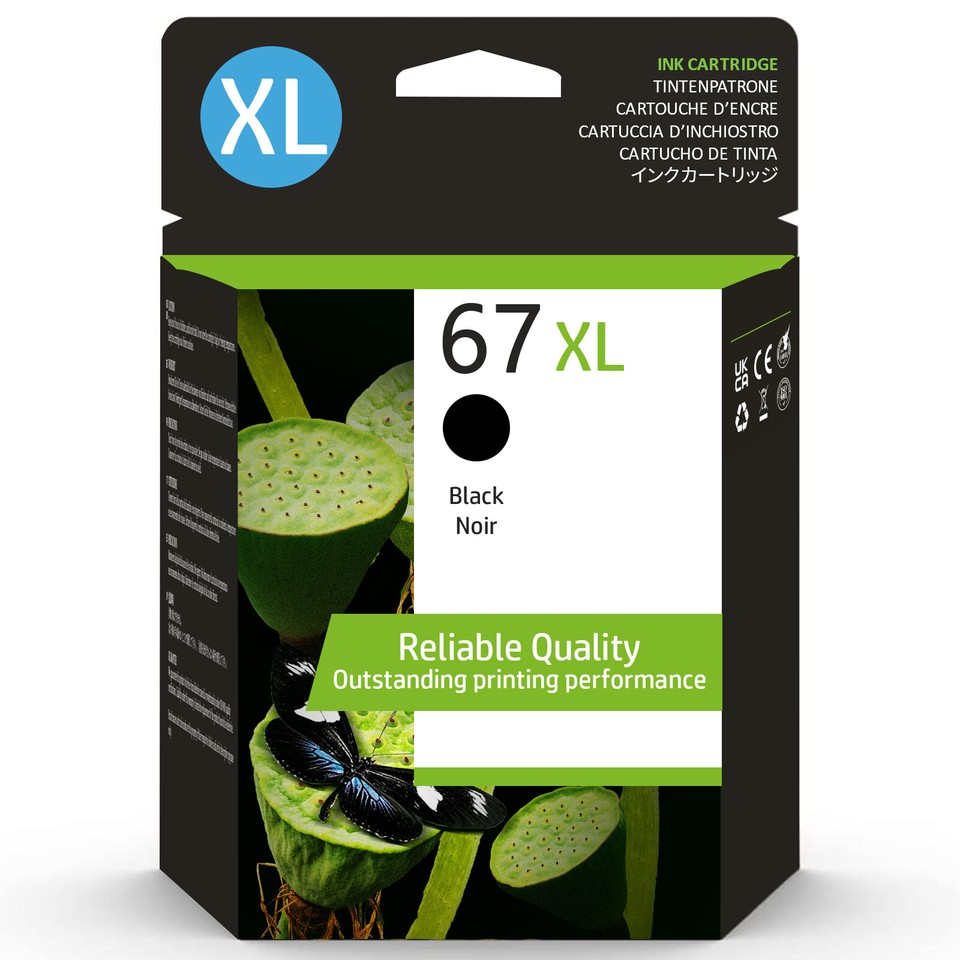 67 XL 67-XL Ink Cartridges for HP 67XL Deskjet 2700 2720e Envy 6000 ...