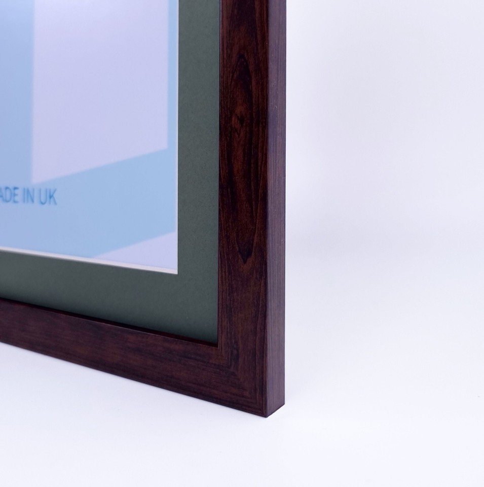 Photo Picture Frame 20mm Black White Oak Walnut 9x9 9x10 9x11-9x20 ...