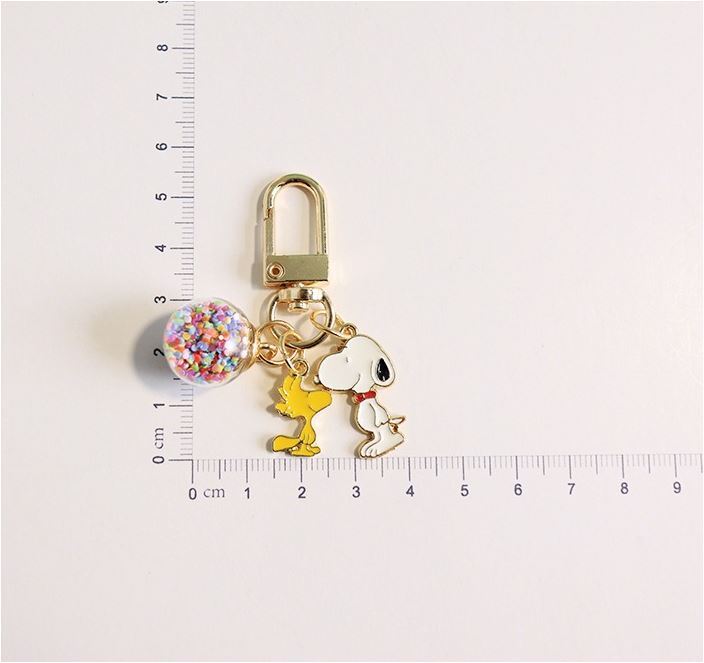 Snoopy and Ball Metal Long Chain Key Keyring / Keychain / Key Holder ...