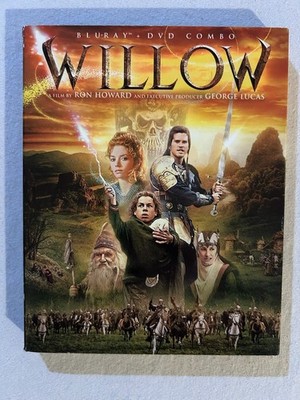 Willow (Blu-ray/DVD w/OOP Slipcover, 1988) *Val Kilmer* *Warwick Davis ...