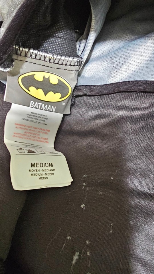 Batman Muscle Costume 8-10 Cape Mask Justice League DC Cape Mask ...