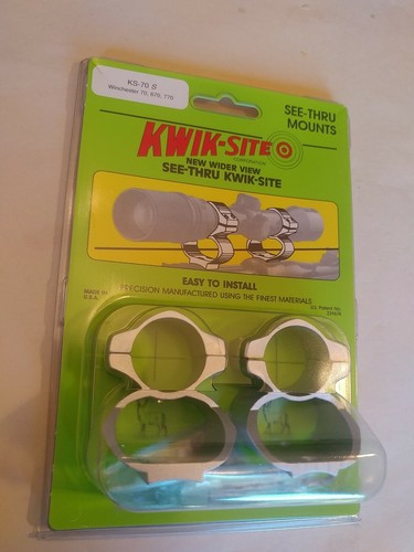 Kwik-Site silver See-Thru Scope mount rings Winchester model 70/670/770 #KS-70-S | eBay