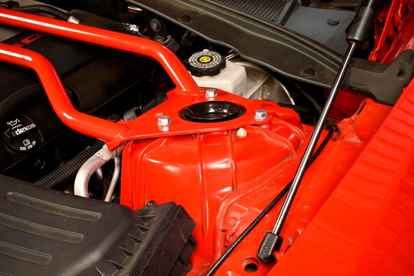 BMR STB019R Twin Tube Strut Tower Brace Bar Fits 2016-2019 Camaro SS ...