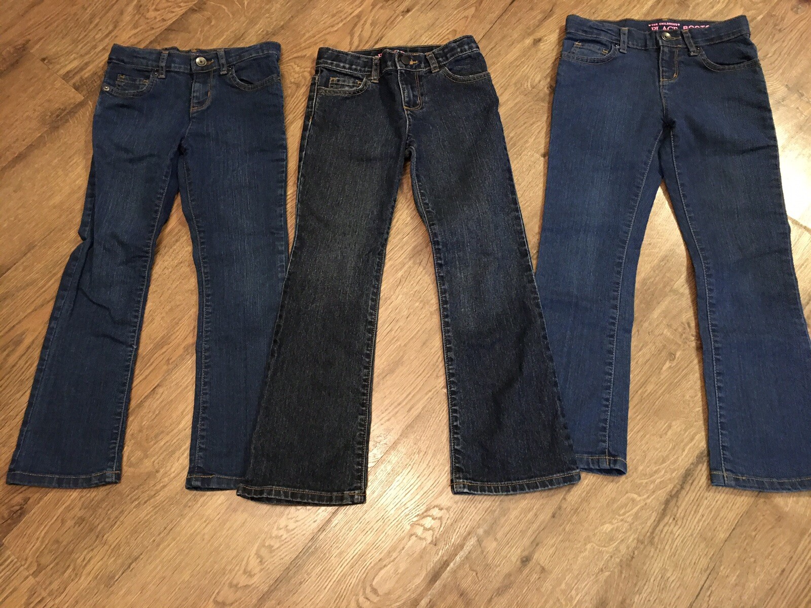 Lot of 3~Girls Jeans size 6X/7~Bootcut Style~The Children's Place Brand ...