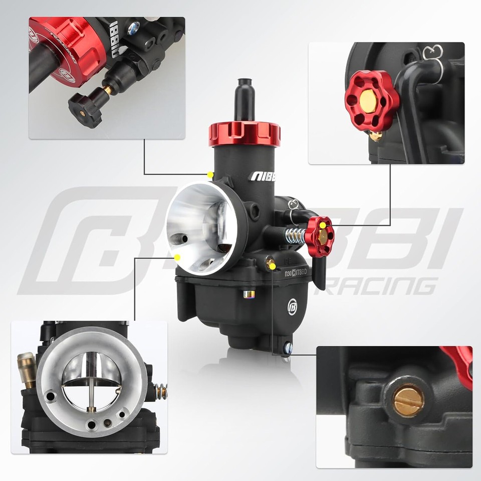 NIBBI PE30 Carburetor Air Filter Intake Manifold Kit For Hawk RPS 250 ...