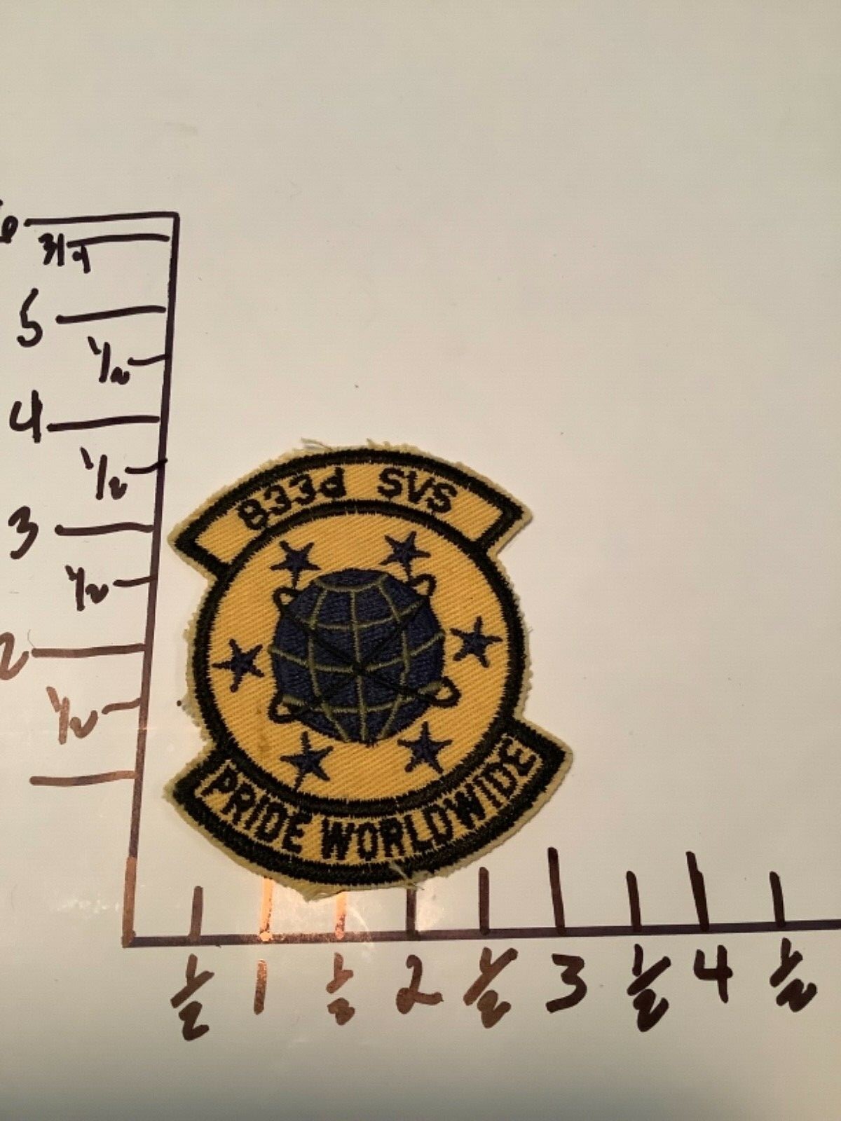 VINTAGE LARGE U.S.A.F. 833rd SVS SQD PATCH | eBay