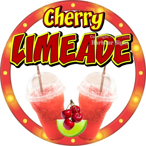 Cherry Limeade DECAL (Choose Your Size) Snack Concession Food Truck Sticker c2 | eBay