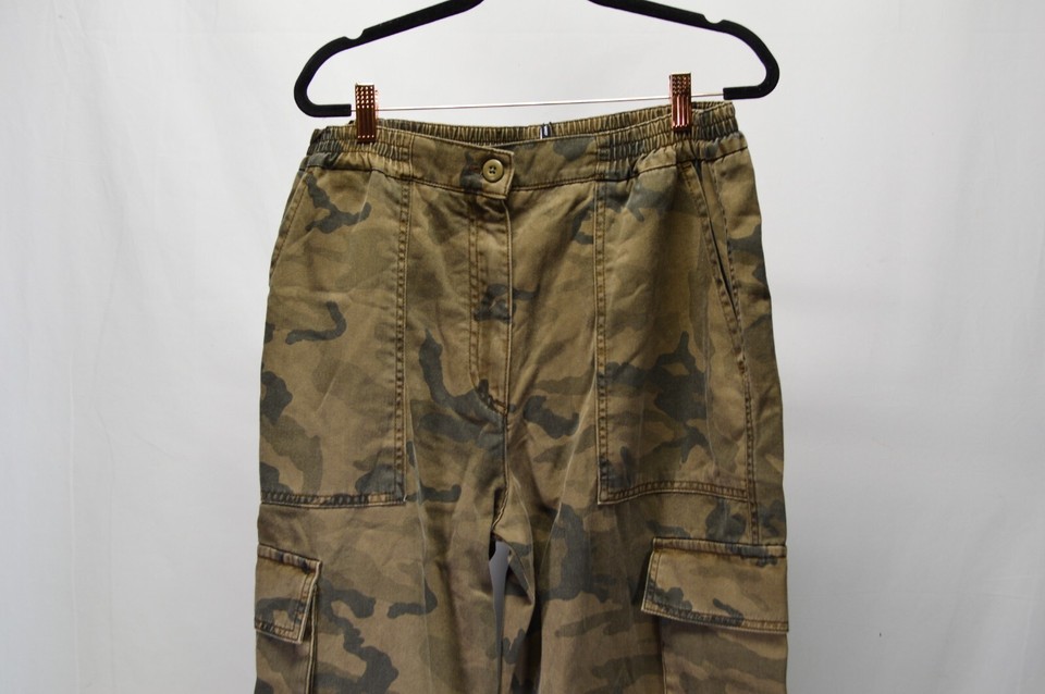 NWT ME+EM Camo Cargo Trouser Khaki Green Sand US Size 10 | eBay