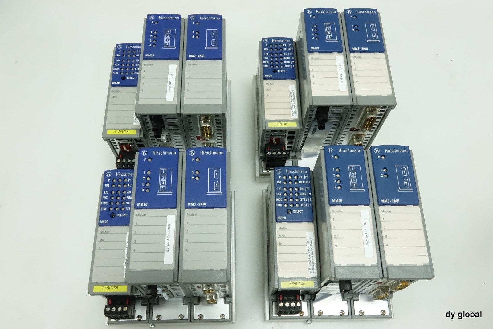 HIRSCHMANN Used MS20, MM20, MM3-2AUI MICE Media Module PLC-I-428=6B34 ...