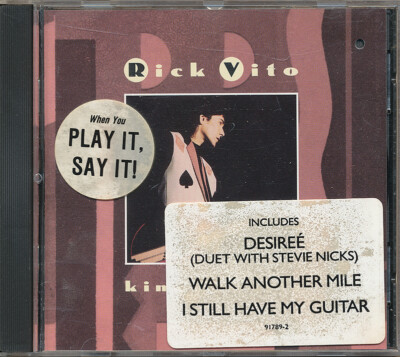 Rick Vito - King of Hearts RARE original promo issue CD w/ hype sticker ...