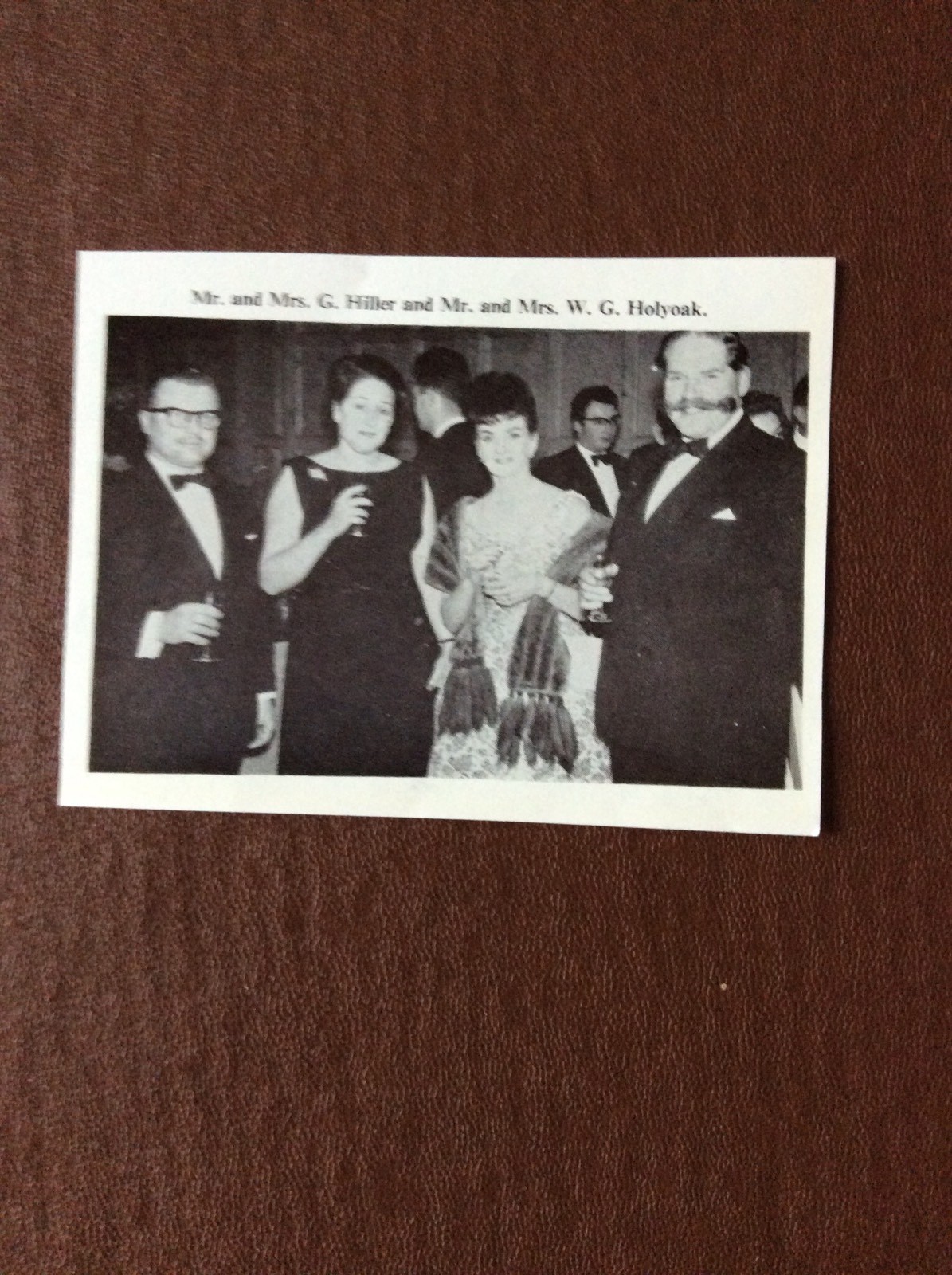 N5a Ephemera 1963 Leicester Mr Mrs G Hiller W G Holyoak | eBay UK