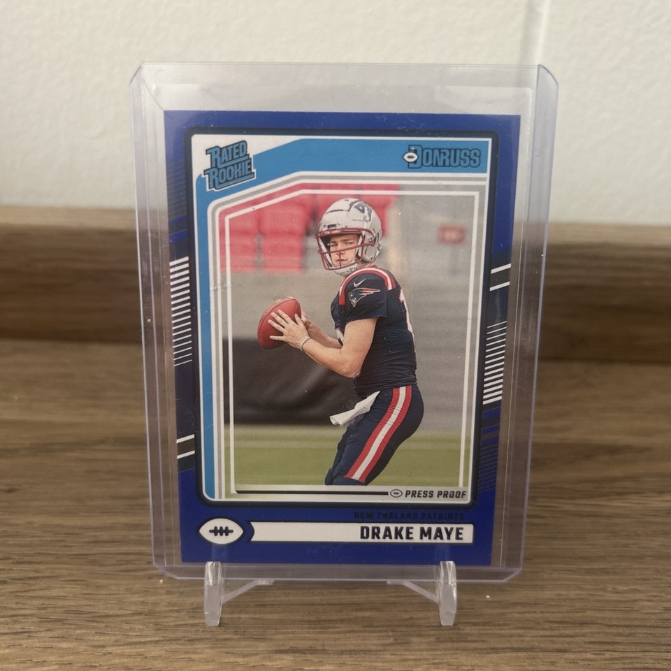 2024 Donruss Optic Preview Red Wave Rated Rookie Drake Maye #379 Plus ...
