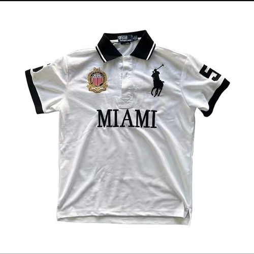 Ralph Lauren Big Pony Polo Shirt Miami White Number 5 Used Japan | eBay