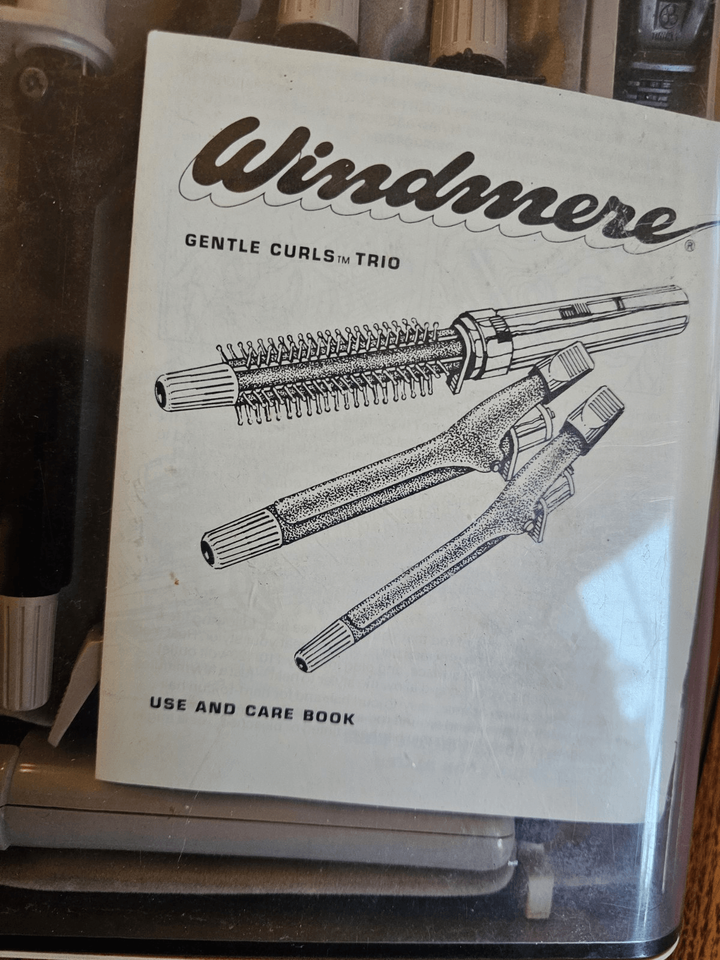 Vintage Windmere Gentle Curls Trio Velvet Flocked Curling Iron Set W ...