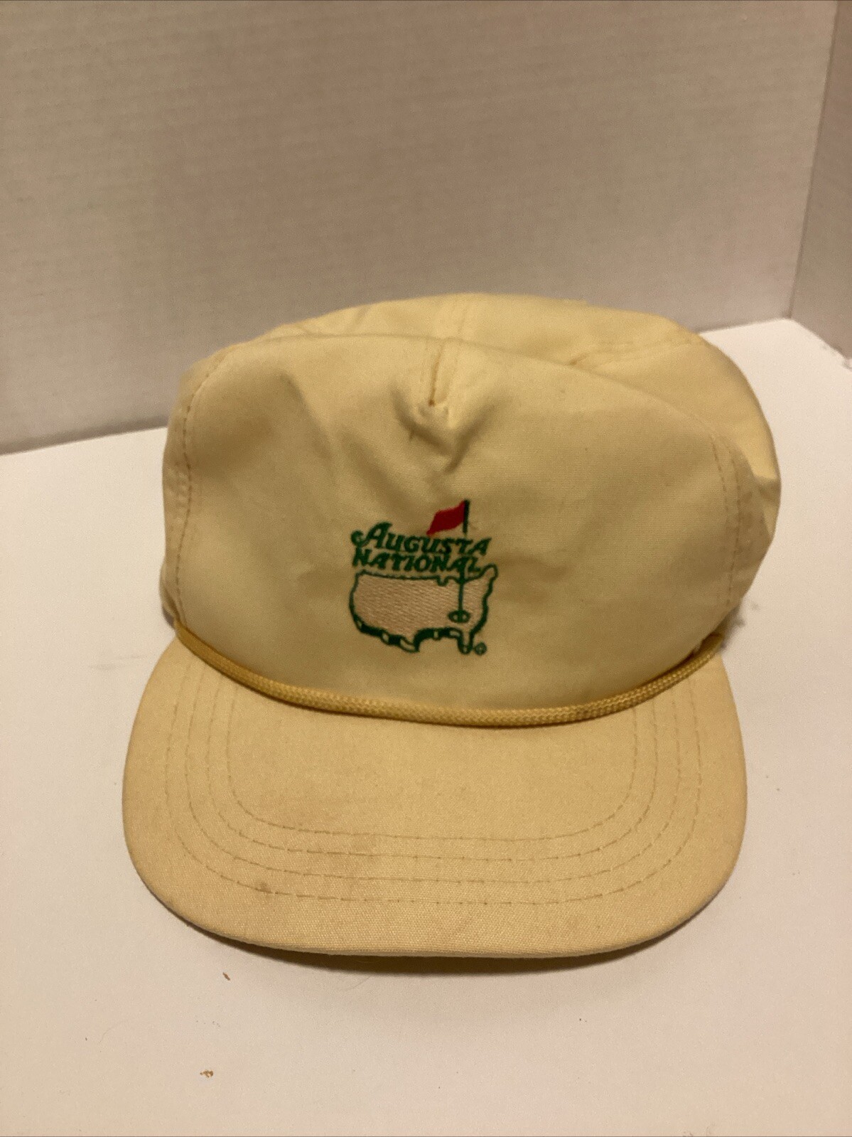 Masters Golf Derby Cap Rope Yellow Strap Back Hat Cap Tournament ...