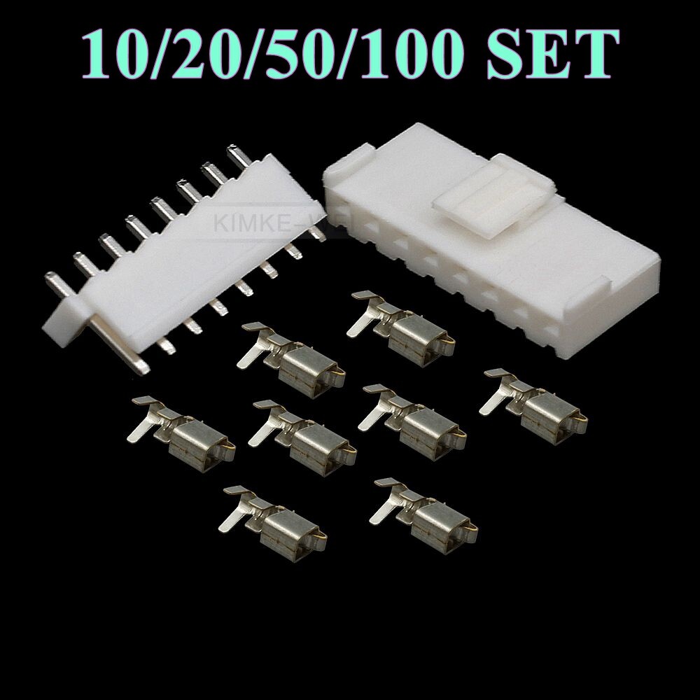 8 Pin/Way JST VH 3.96mm Crimp Connector Kits (Plug+Socket+Terminals ...