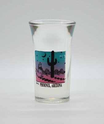 Phoenix Arizona Coyote Shot Glass 2-⅞” Tall C-4 | eBay