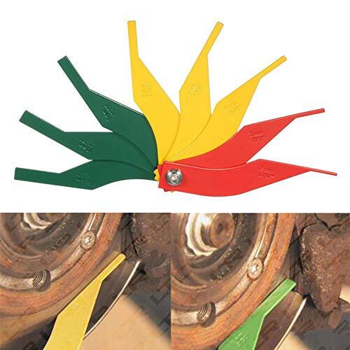 8-Pc Brake Lining Thickness Gauge Measure Disc and Drum Brake Pads ...